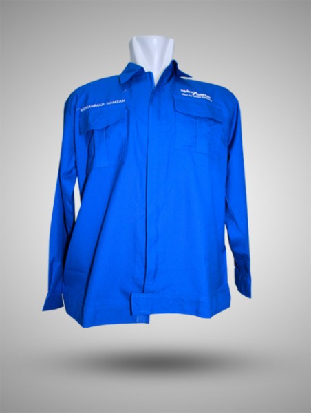 Jaket Biru - Produsen Kaos - Kemeja - Jaket - Tas Promosi 08129821398