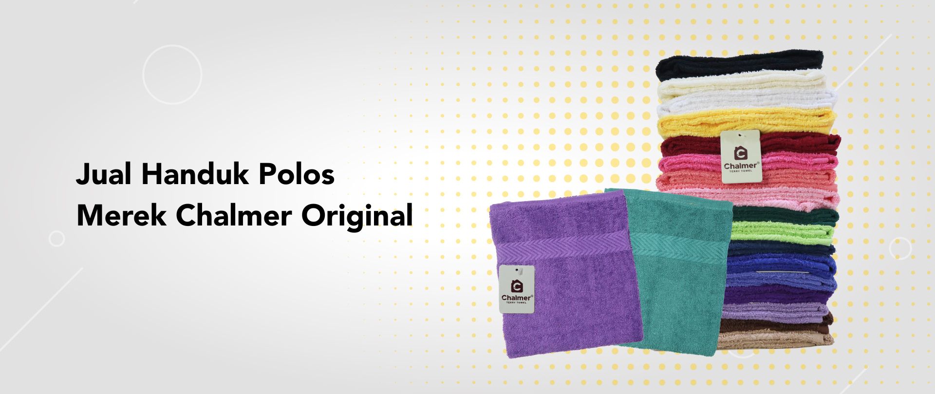 Jual Handuk Polos Chalmer Original, Harga Murah & Berkualitas